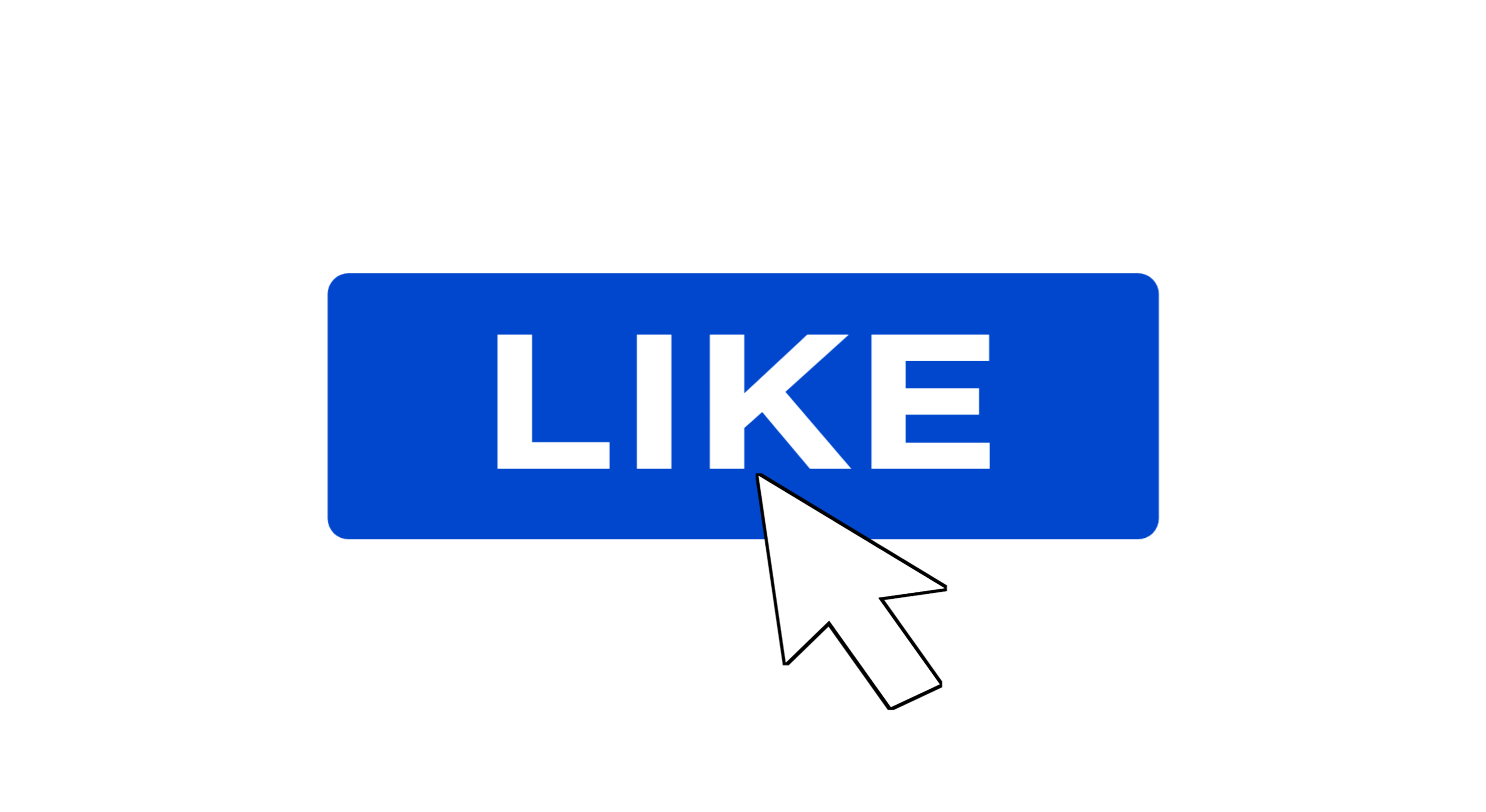 Blue like button with mouse cursor PNG photo download | Pngmark