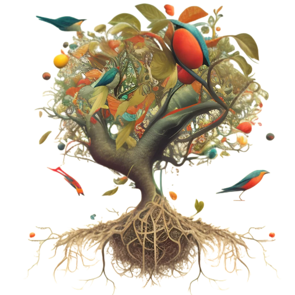 Small beutiful tree and birds - PNG Mark: free HQ png images, vactor ...